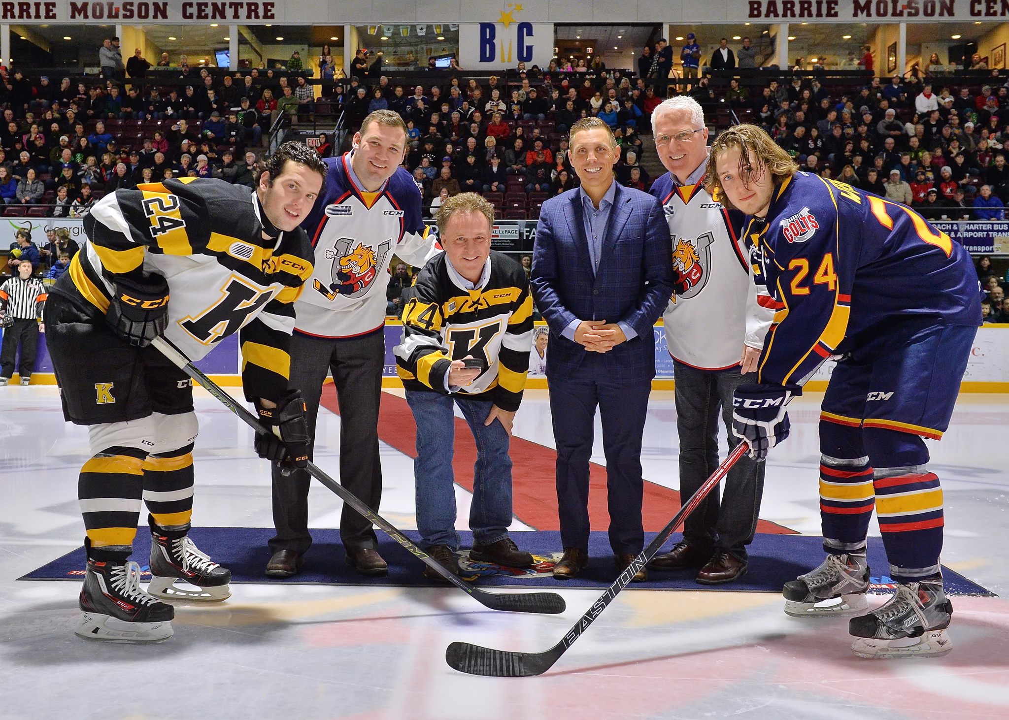 Dropped the puck on January 23 at the OHL Barrie Colts game with PCPO ...